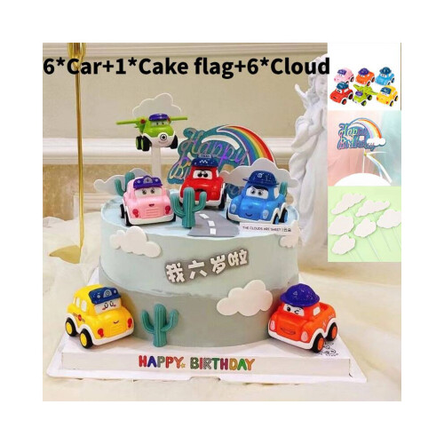 (Set A) Decoration Car Cake Cartoon Cars 3 Children Birthday Baking ...