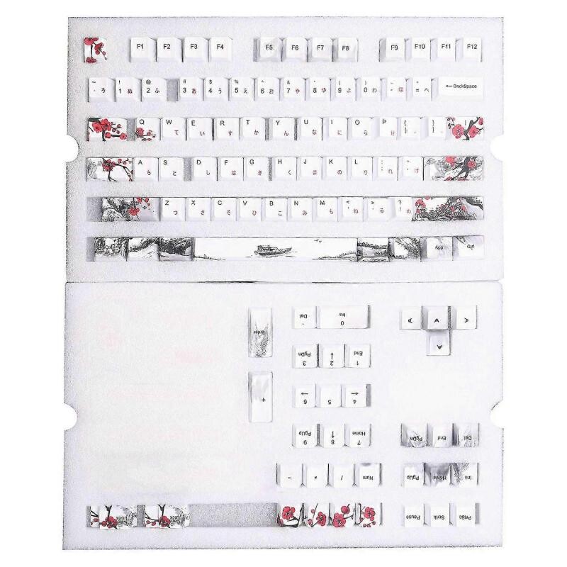 110 Keys PBT Keycap Dye-Sublimation Cherry Profile Key Cap DIY ...