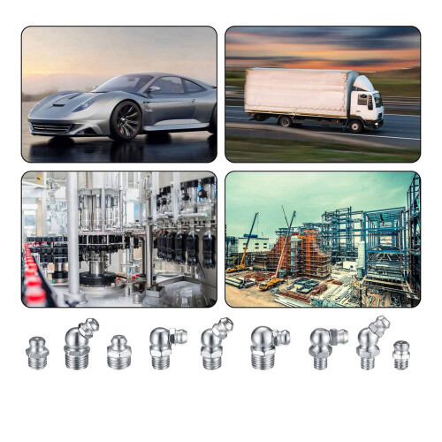 60-dielna sada metrických mazacích armatúr, sortiment hydraulických ...