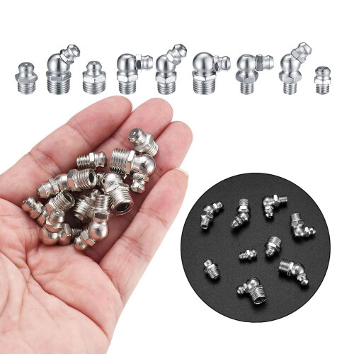 60-dielna sada metrických mazacích armatúr, sortiment hydraulických ...