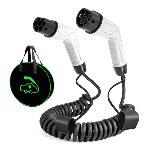 (7M 32A 22KW White3p) Electric Vehicle Type 2 Charging Cable EV ...