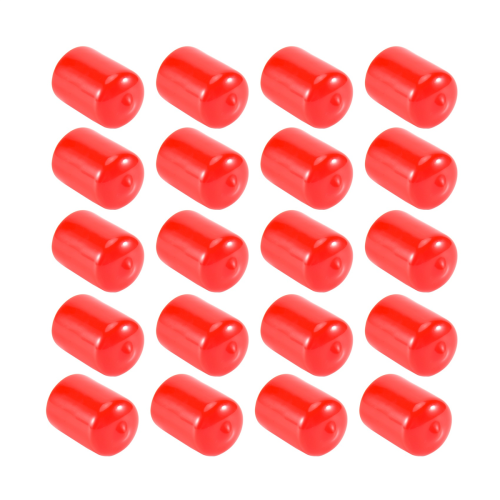 Lot de 20 embouts en caoutchouc pour tube rond en PVC de 19 mm de ...