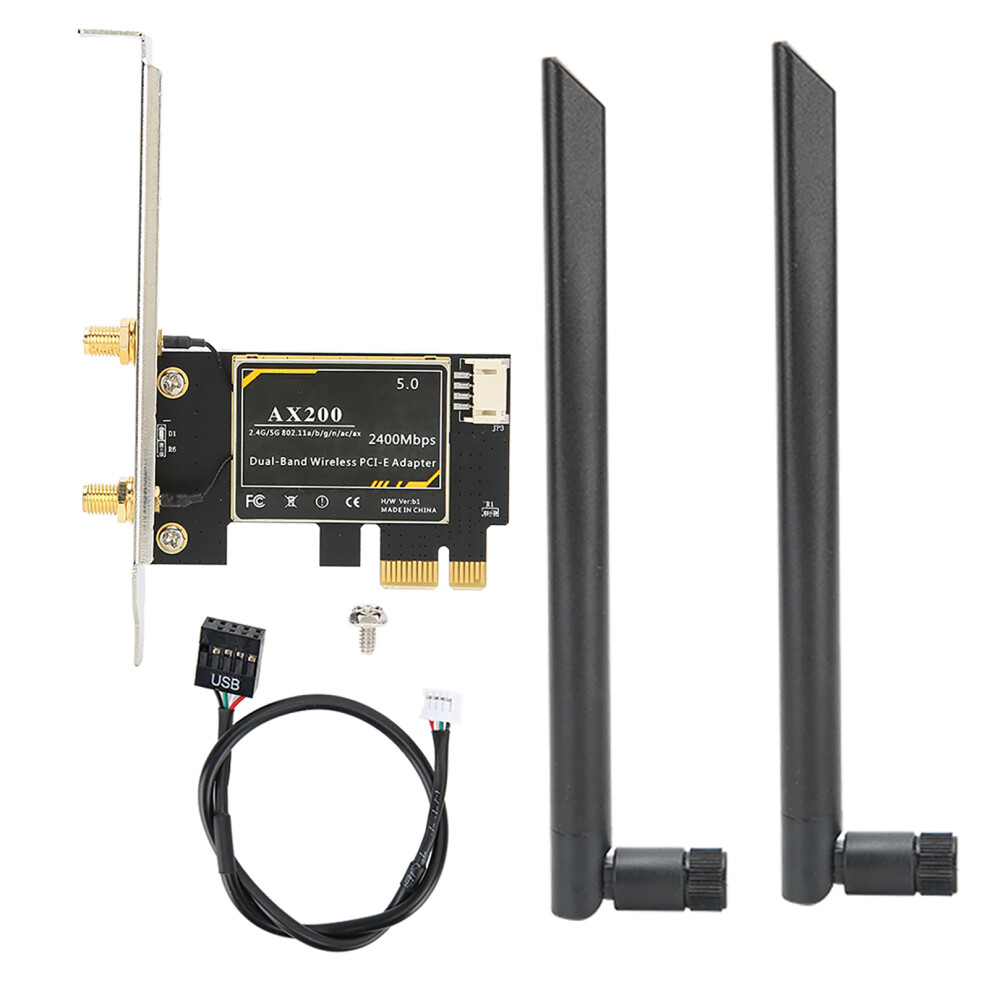 Intel AX200 Dual-Band-WLAN-Karte mit Bluetooth 5.1 für PC-Desktop on OnBuy