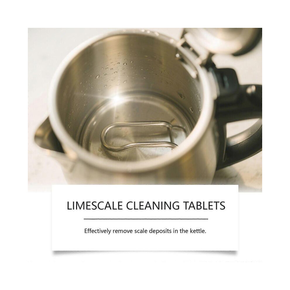 (1 Box) Limescale Cleaning Tablets for Kettle, Limescale Remover, Clean ...