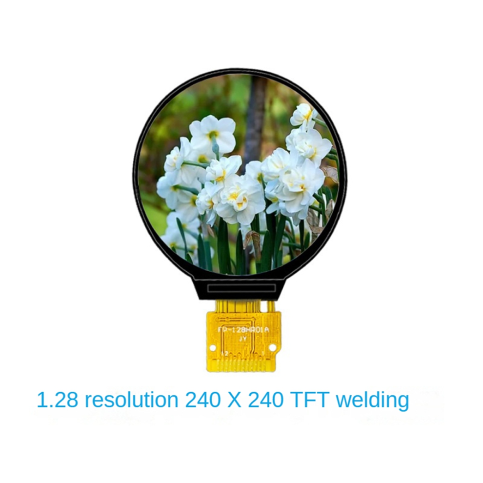 Pantalla LCD IPS de 1,28 pulgadas, redonda, colorida, HD, IPS, GC9A01 ...