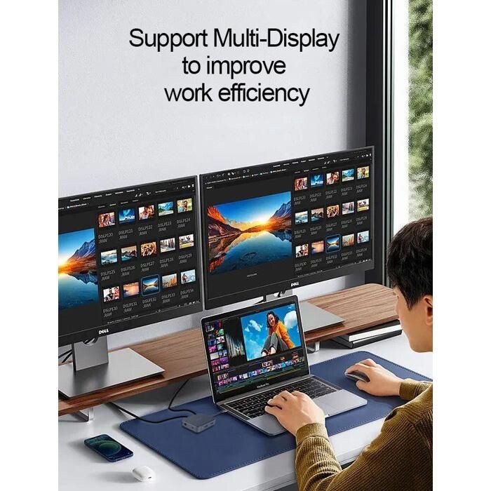 USB4-Dockingstation - Acer - 7in1 - 8K - Power Delivery 100W - 19g - 2x USB-A 2.0 on OnBuy