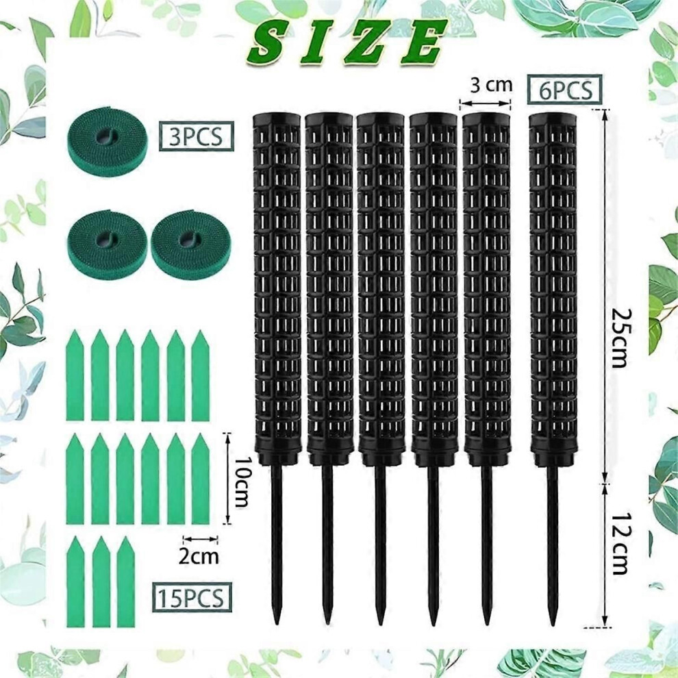Monstera Trellis, Moss Stick, 6 Pieces Plant Stake, Indoor Plants ...