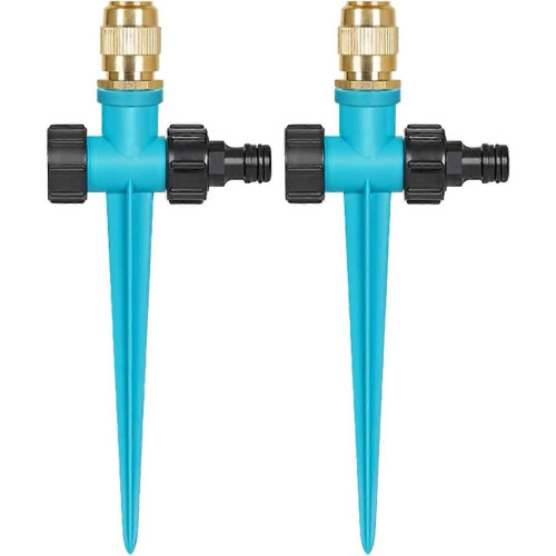 2-pack metalen sproeiers voor de tuin, 360 graden verstelbare messing ...