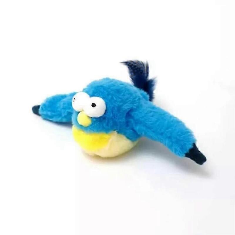 (Chirp)2025 Interactive Flying Bird Cat Toy - Flapping Sparrow Hanging ...