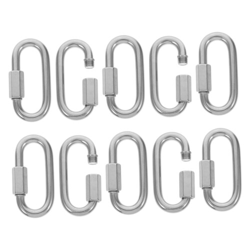 Stainless Steel Chain Connectors 10 Pack Heavy-Duty Quick Link Chain ...