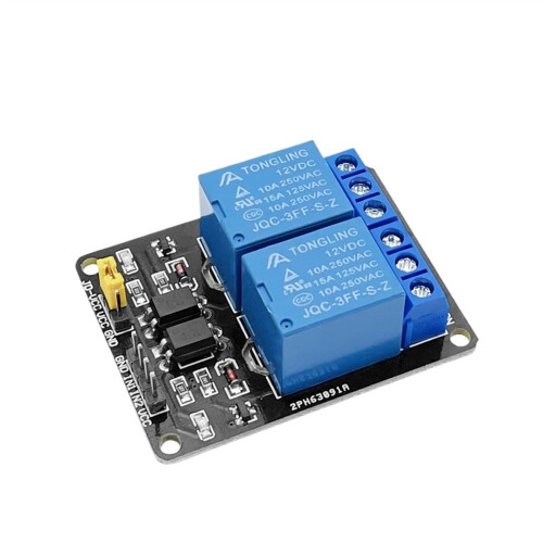 5V 12V 24V Relay Module with Optocoupler, 2 Way Relay Output, 24V Color ...