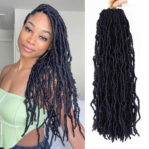 8 Packs Soft Locs 18 Inch Faux Locs Crochet Hair for Butterfly Locs ...