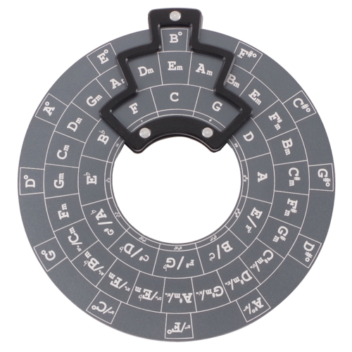 Guitar Music Disc Circle of Fifths, Fifths Wheel Melody Tool Chord Wit ...