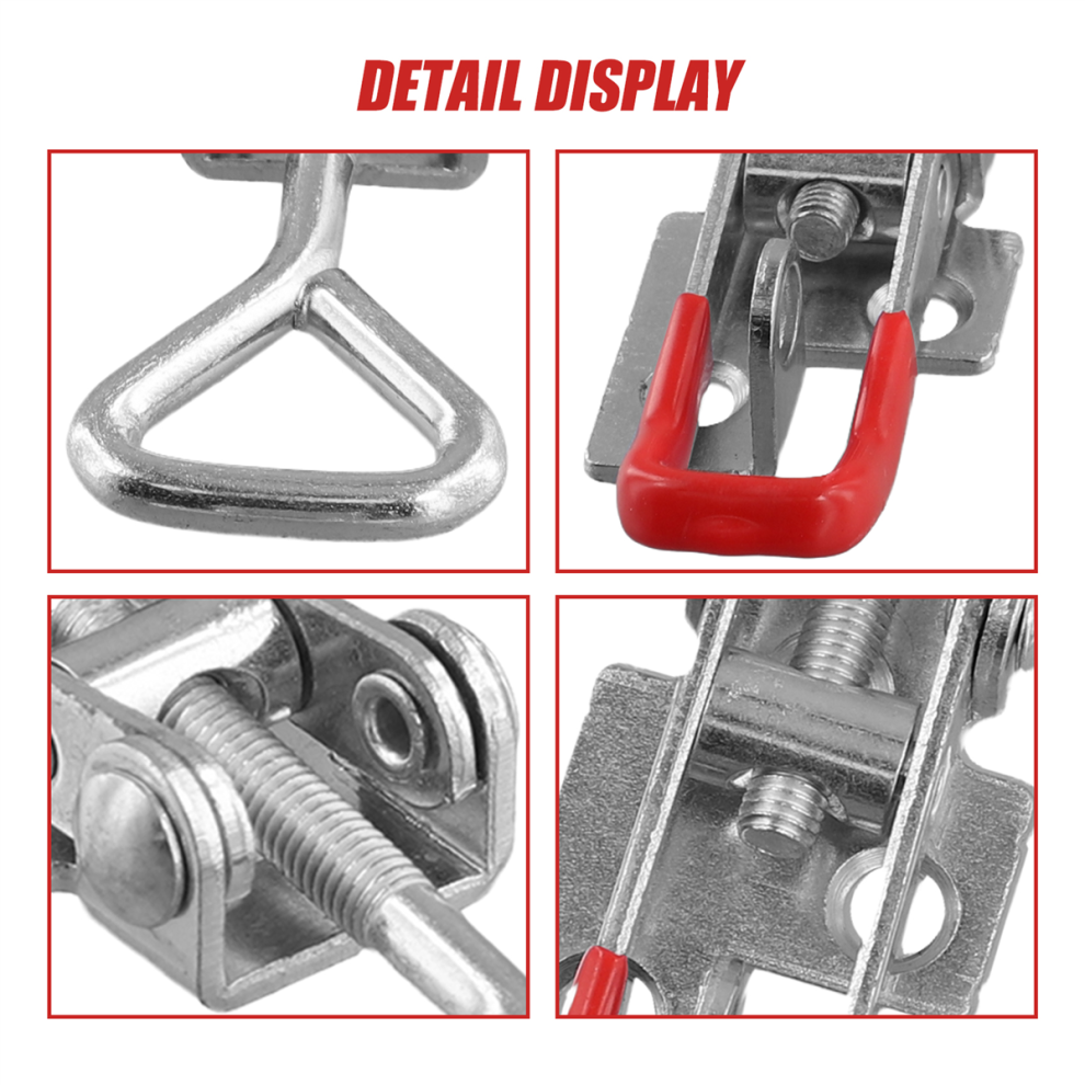 Pull Latch Clamp 6PCS Action Adjustable Toggle 150Kg 330Lbs Holding Ca ...