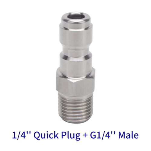 Pressure Washer Snow Foam Quick Plug Connector 1/4 inch to - Wand Adap ...