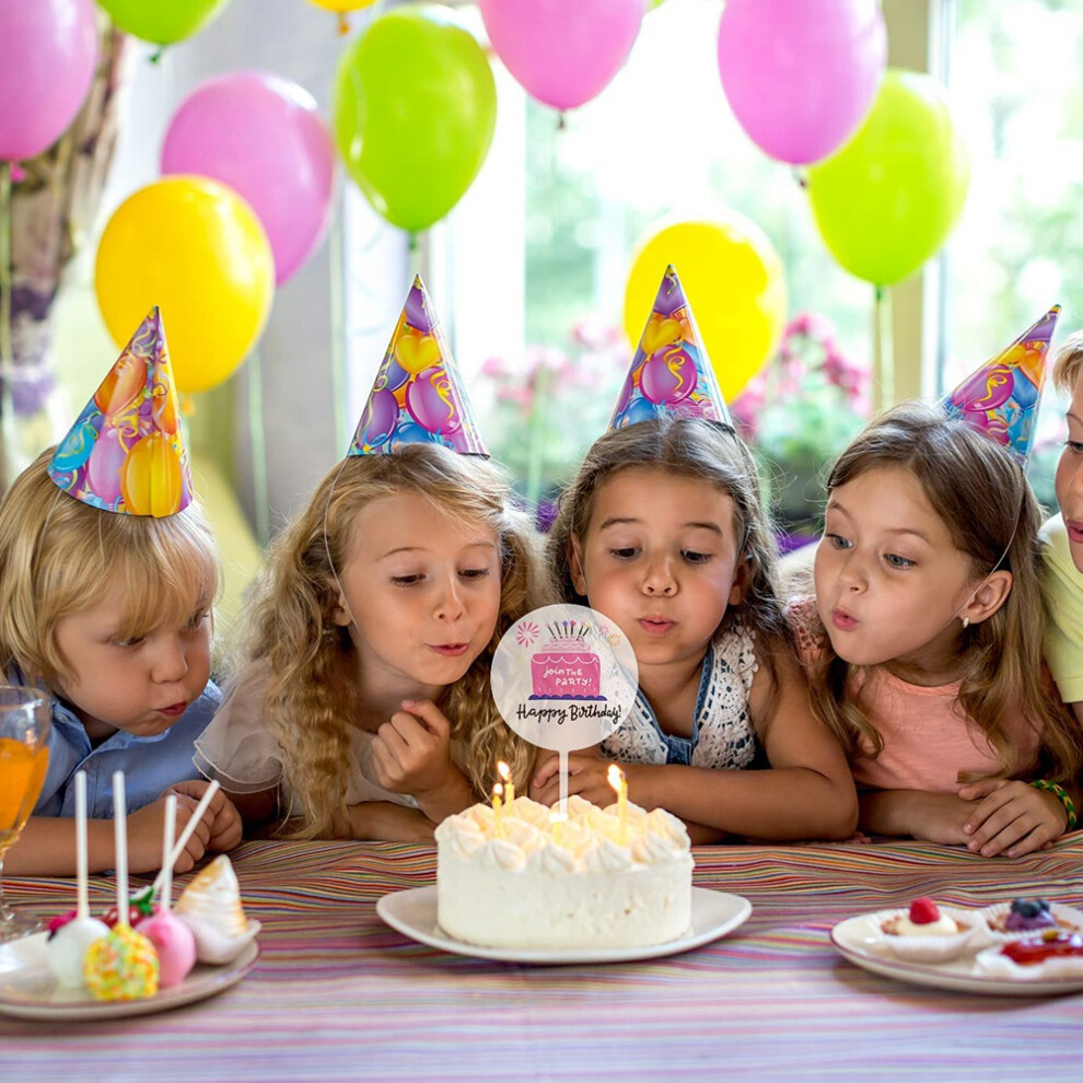 Toppers redondos de acrílico para bolo, círculos transparentes e em ...