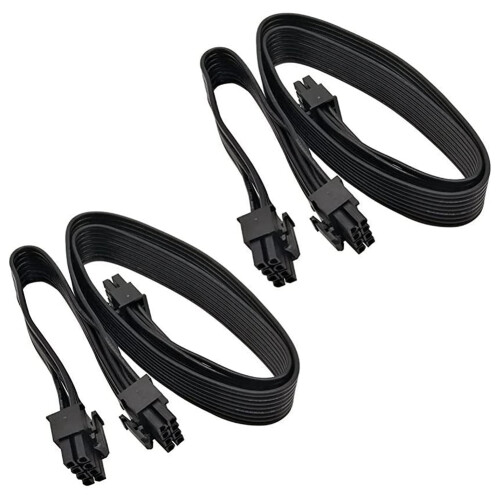 ATX CPU 8 Pin Male to Dual PCIe 2 x (6+2) Power Cable for Modular Supp ...