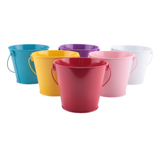 Small Metal Buckets with Handle 6 Pcs - 20 Fl Oz Capacity Best for DéC ...