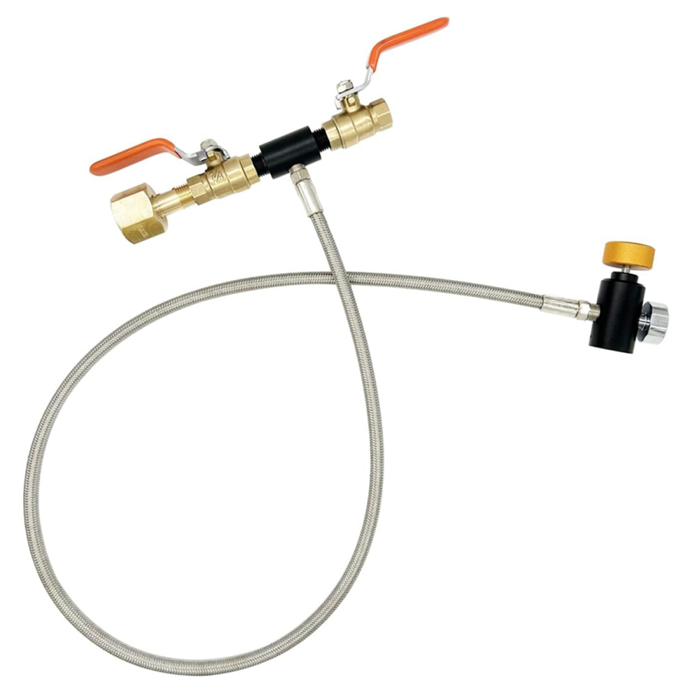 CGA-320 CO2 Cylinder Refill Adapter Soda Maker Hose Connector Exchange ...