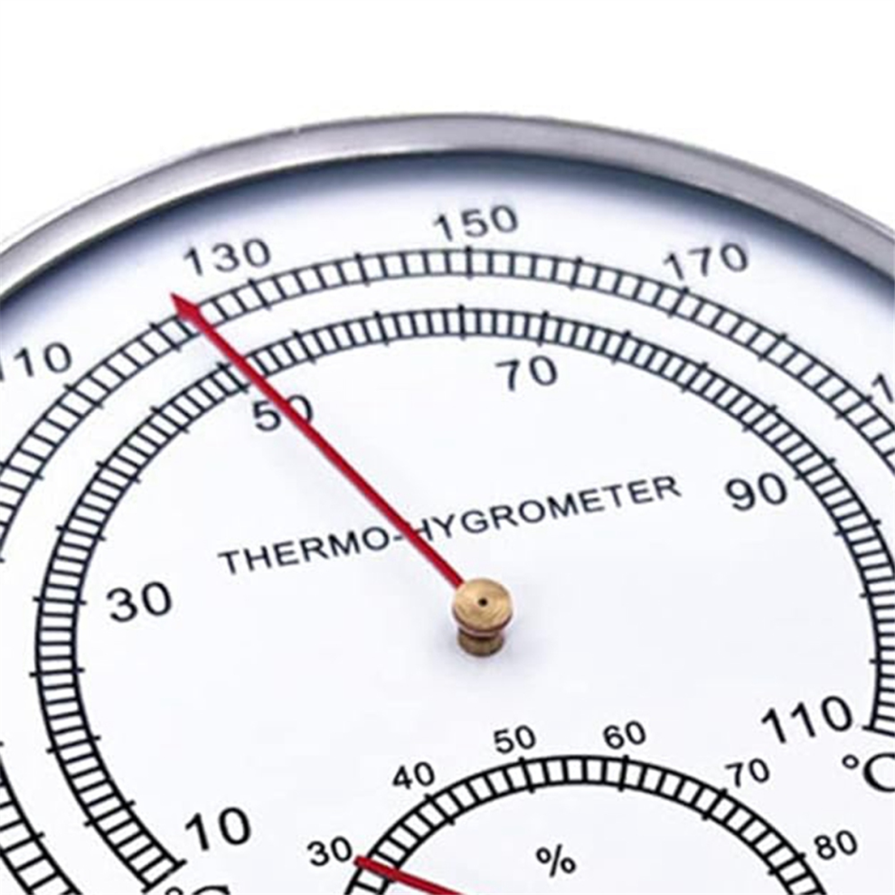Sauna Fahrenheit Thermometer Hygrometer Indoor Dial Hygrothermograph T ...