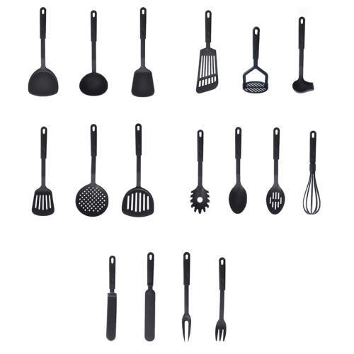 Kitchen Utensils Set of 17 Pcs, Nylon Non-Stick Cooking Set,Kitchen Ga ...