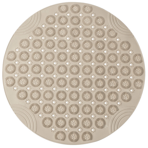 Ronde antislip douchemat, sterke zuignap, badmatten met afvoergaten Ra ...