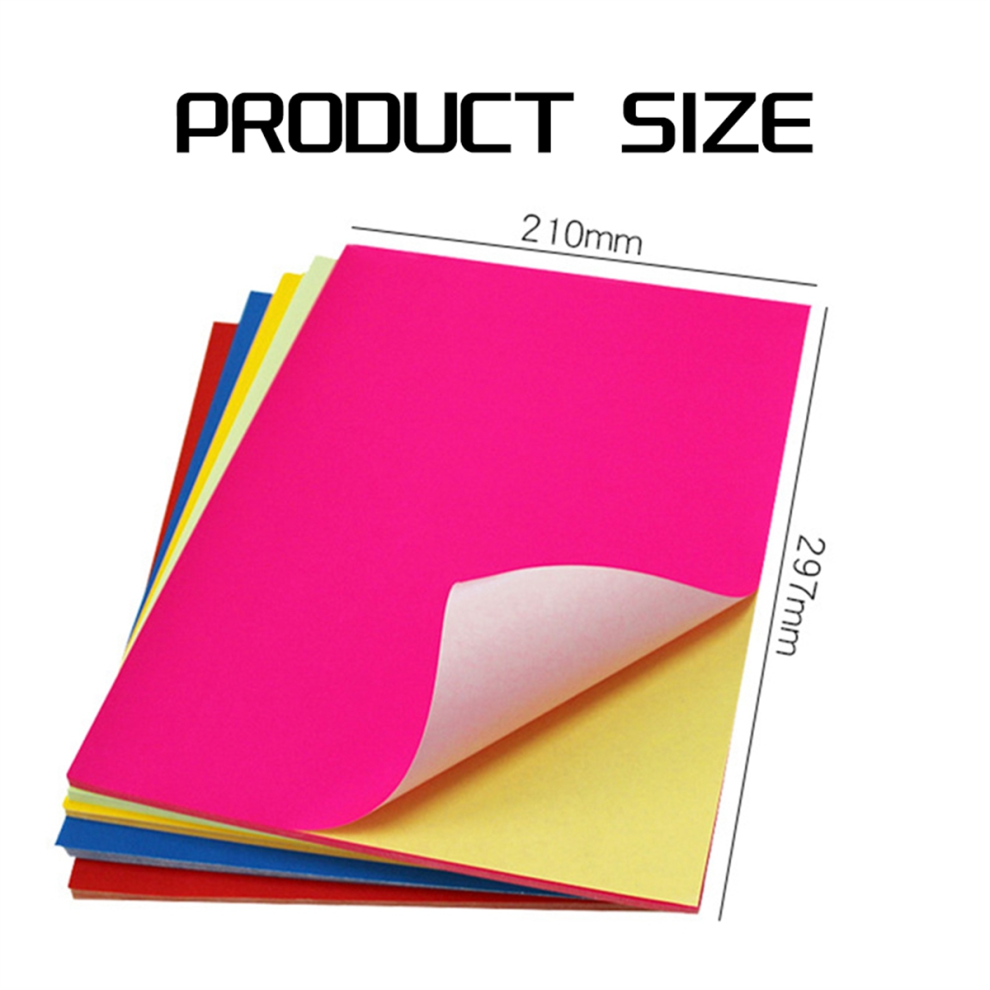 A4 Sticker Paper -A4 Labels 8.27x11.69 Inch for Laser/Inkjet Printers ...