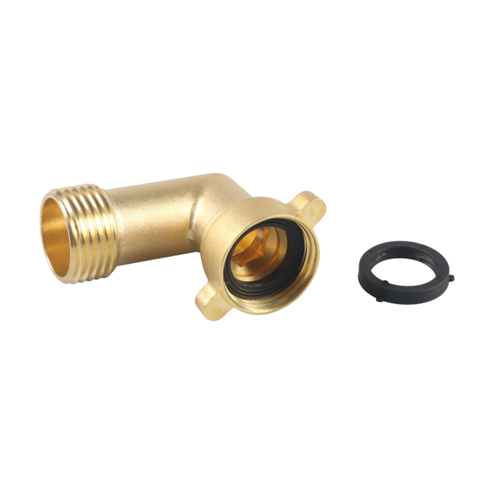 RV City Water Fill Inlet Flange Brass with Hose Elbow Check Valve Hook ...