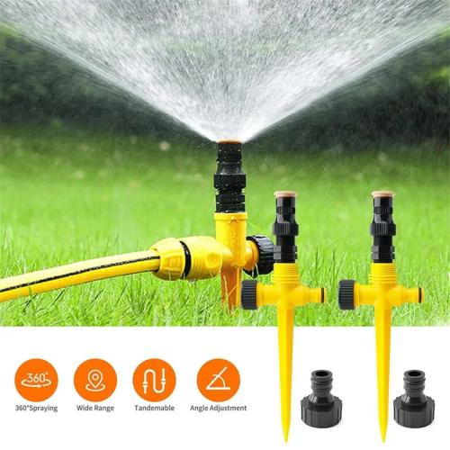 Irrigador de jardim com sistema de irrigação rotativo de 360 para ...