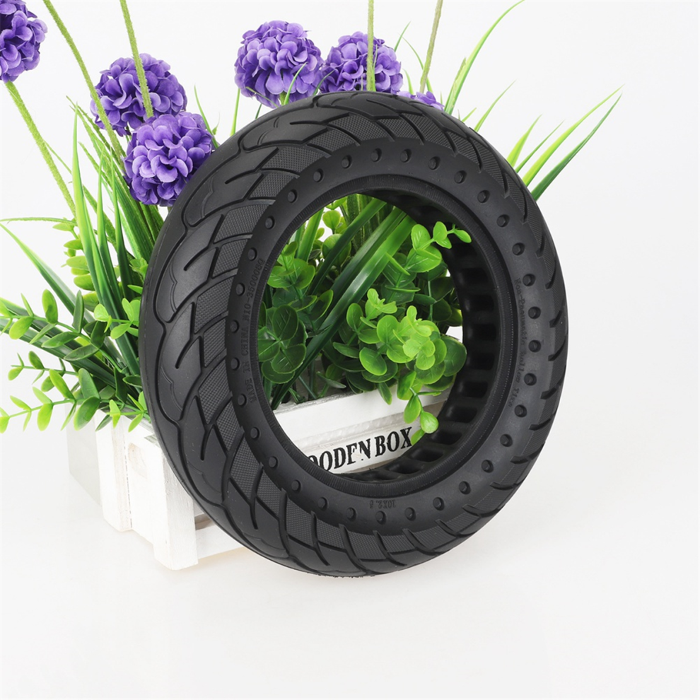 Black 10x2.5 Solid Tire Max G30 G30L Electric Scooter Rubber Shock-Abs ...