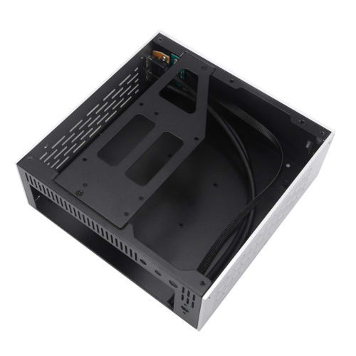 A01 Aluminum Mini-ITX HTPC Desktop Computer Chassis Black Tempered Gla ...