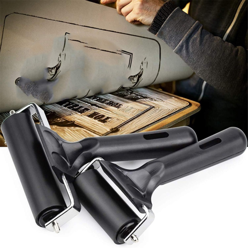 Roller Brush Printmaking Tool Ink Dabbers Art Craft Oil Painting Tools ...