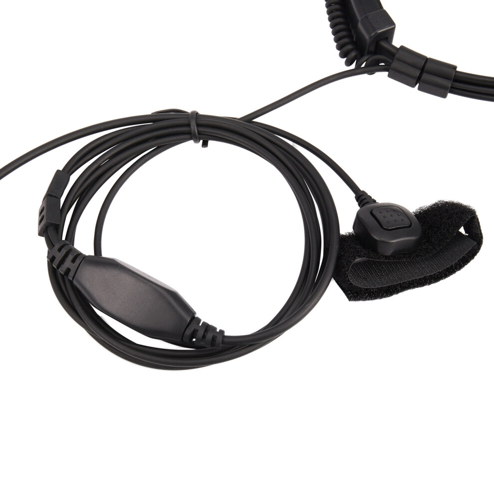 3.5mm Adjustable Throat Mic Microphone Covert Acoustic Tube Earpiece H ...