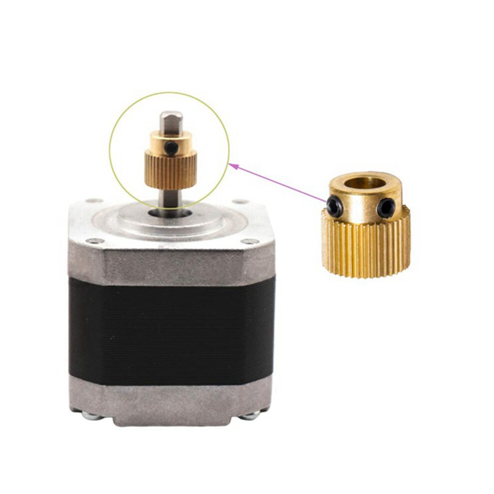 12PCS Mk7 MK8 Extrusion Gear 26 Tooth Teeth Brass Drive Gear Feeding G ...