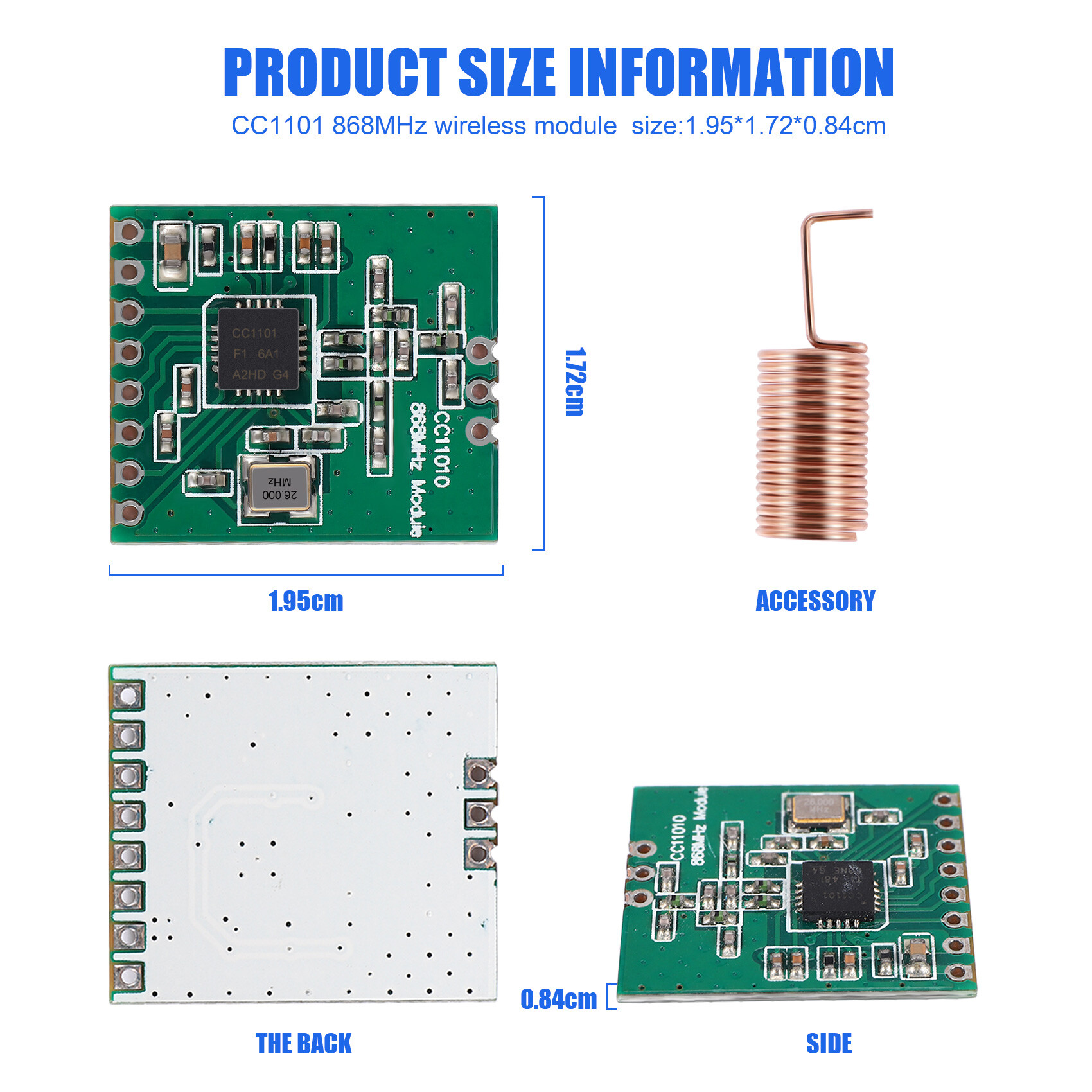 CC1101 868MHZ rádióadó-antenna adó-vevő modul on OnBuy