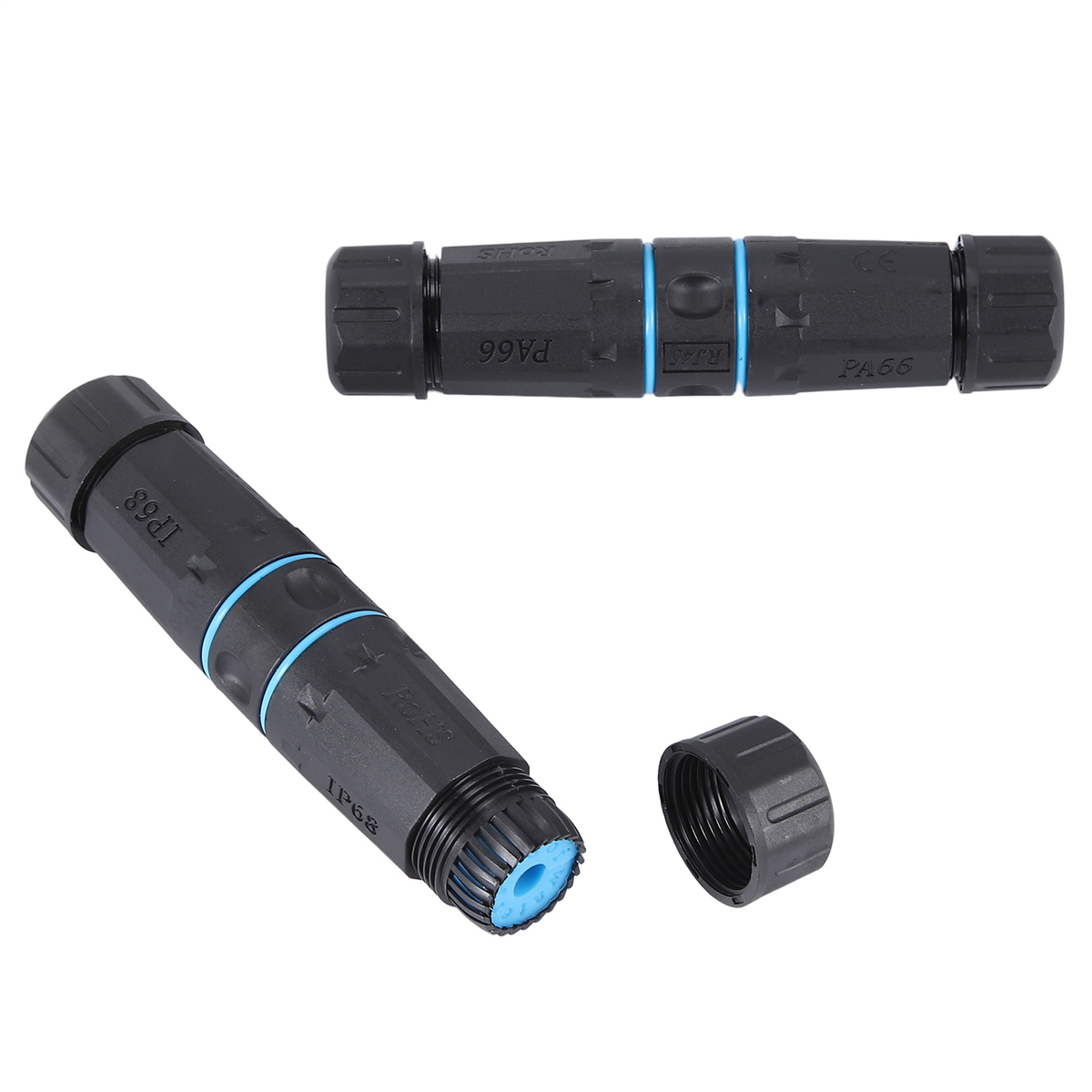 Lot de 5 connecteurs RJ45 IP68 étanches et blindés (STP) Ethernet LAN ...