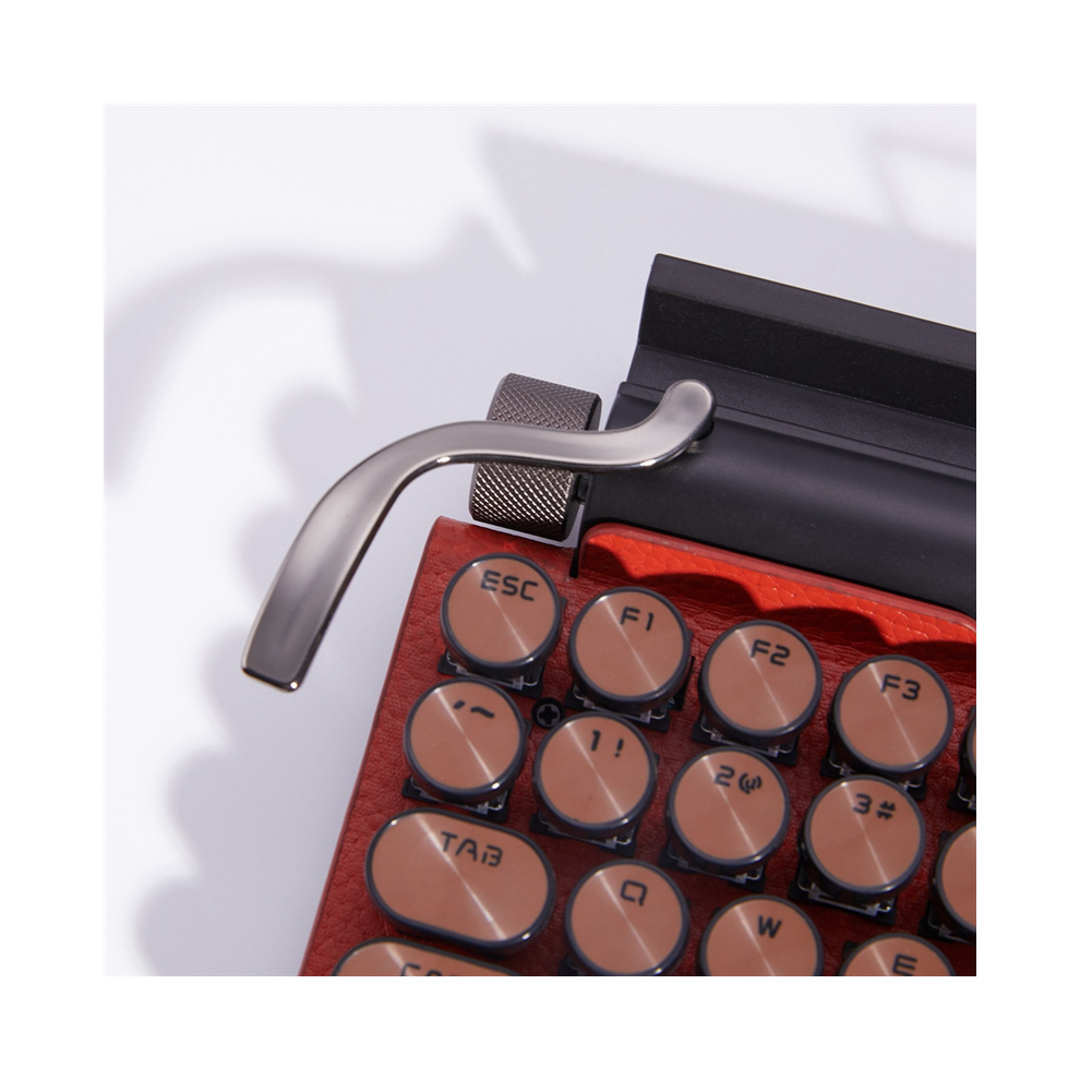 Retro Typewriter Keyboard Wireless Bluetooth Keyboard USB Mechanical P ...