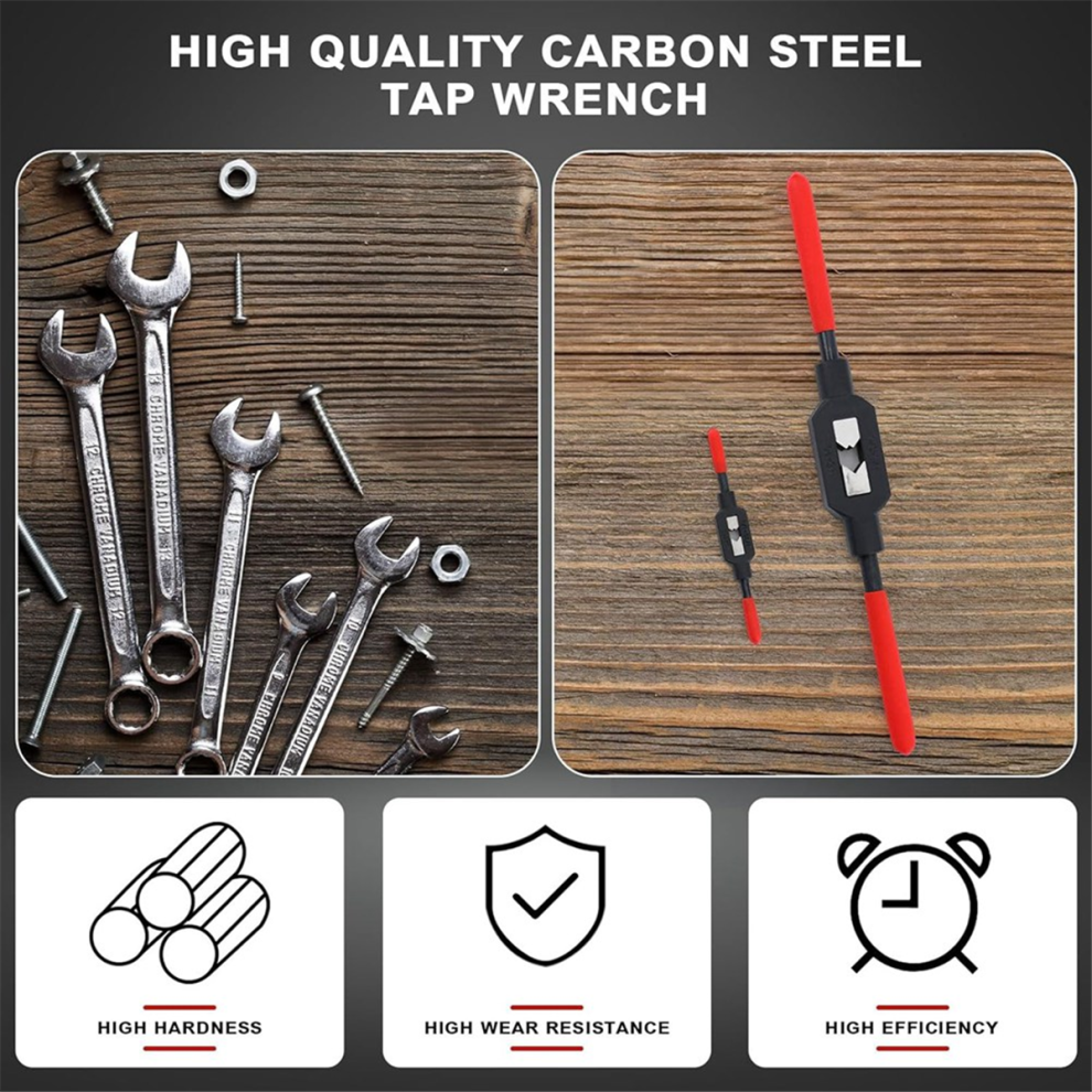 Adjustable Tap Wrench Handle Tool Ratcheting for Reamer Tapping Tool(1 ...