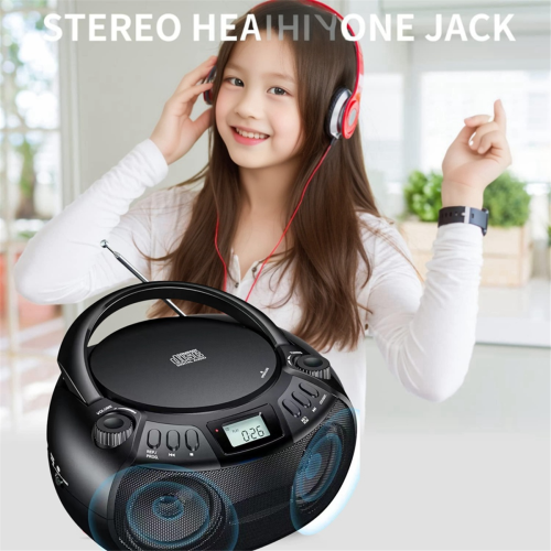 CD Player Multifunction Portable Bluetooth CD Player Radio Dual Speake ...