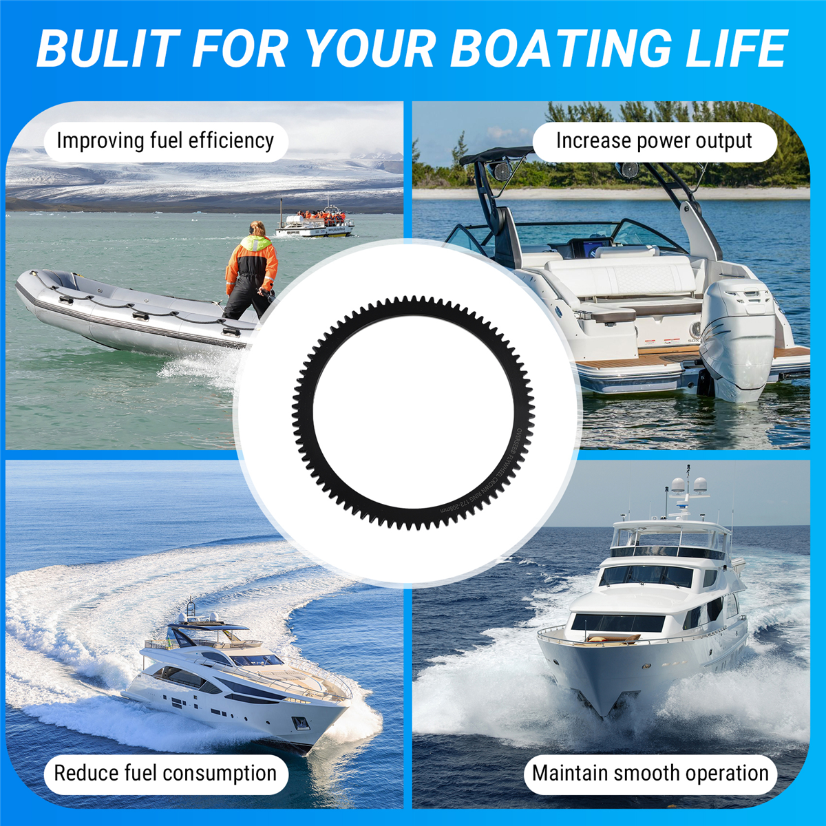 Flywheel Crown Gear Ring for Boat Engine 4 Stroke F15 F20 on OnBuy