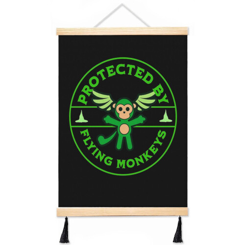 (Protected By Flying Monkeys Wicked The Musical_2759) Canvas Poster ...