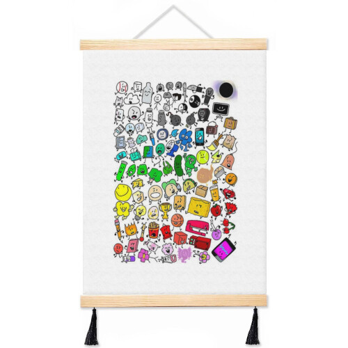 (BFDI Inanimate Insanity All Characters (Transparent)_3676) Canvas ...