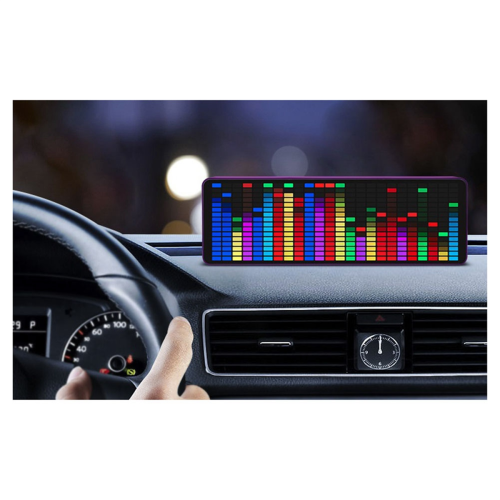 Color LED Music Spectrum Electronic Clock Rhythm Lamp 1624 RGB Blue on ...