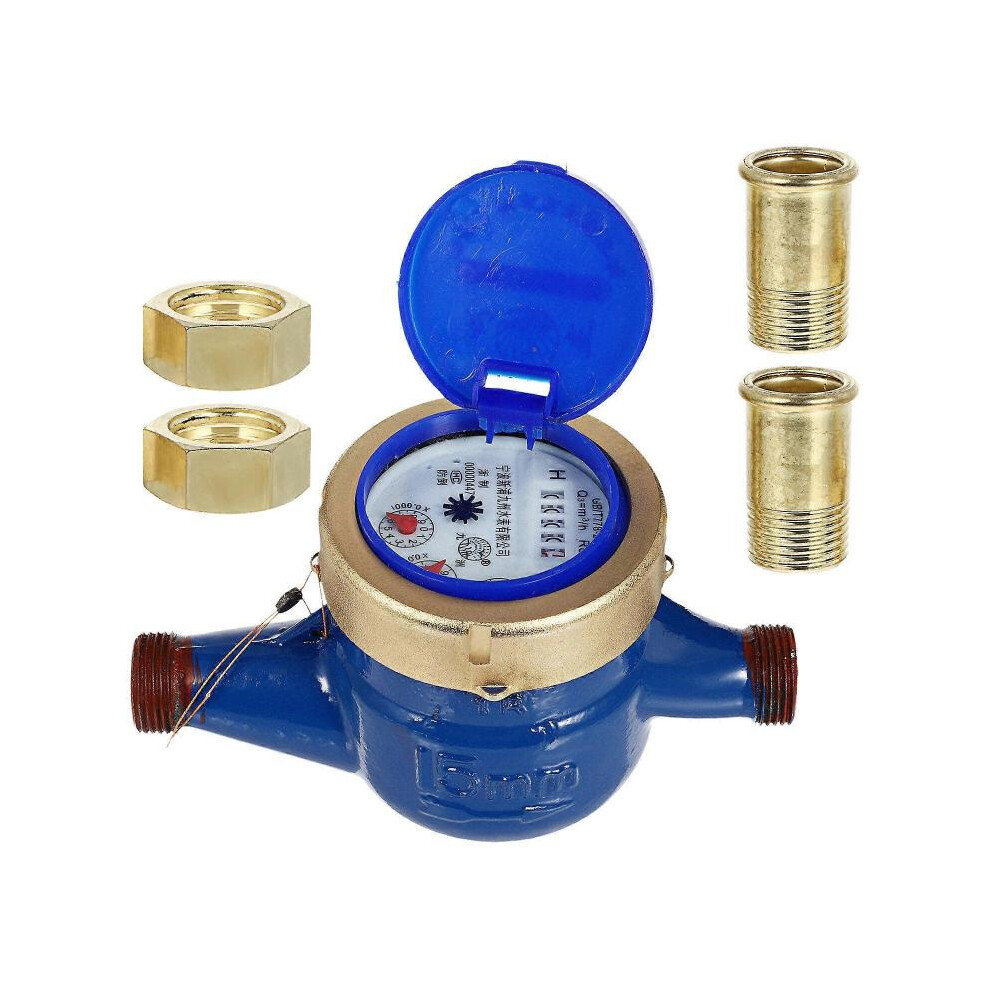 DN15 Water Meter Tap Water Meter Engineering Water Meter Rotor Type ...