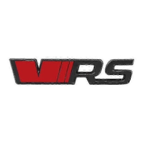 (Sticker Red Black) 3D Metal VRS Logo Car Front Grill Emblem Badge ...