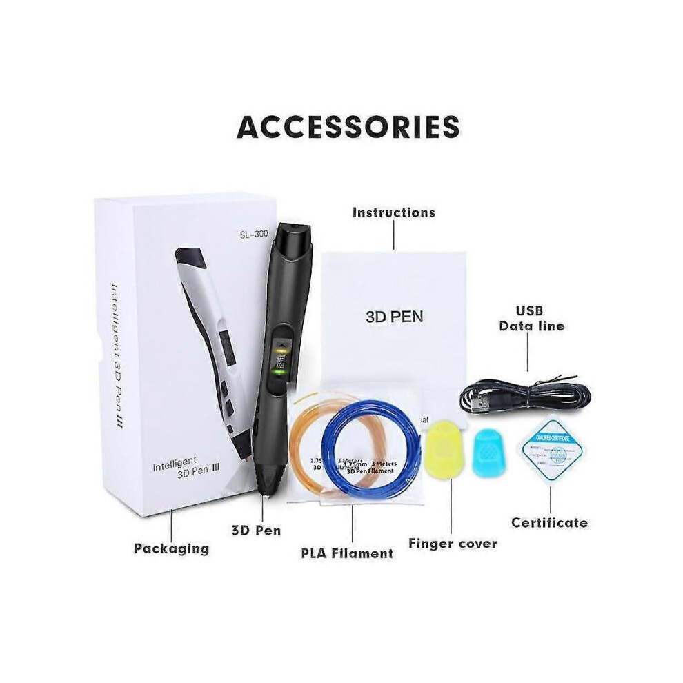 (Sl-300-white) Sl-300 3d Printing Pen Sl 300 White Color 3d Printing ...