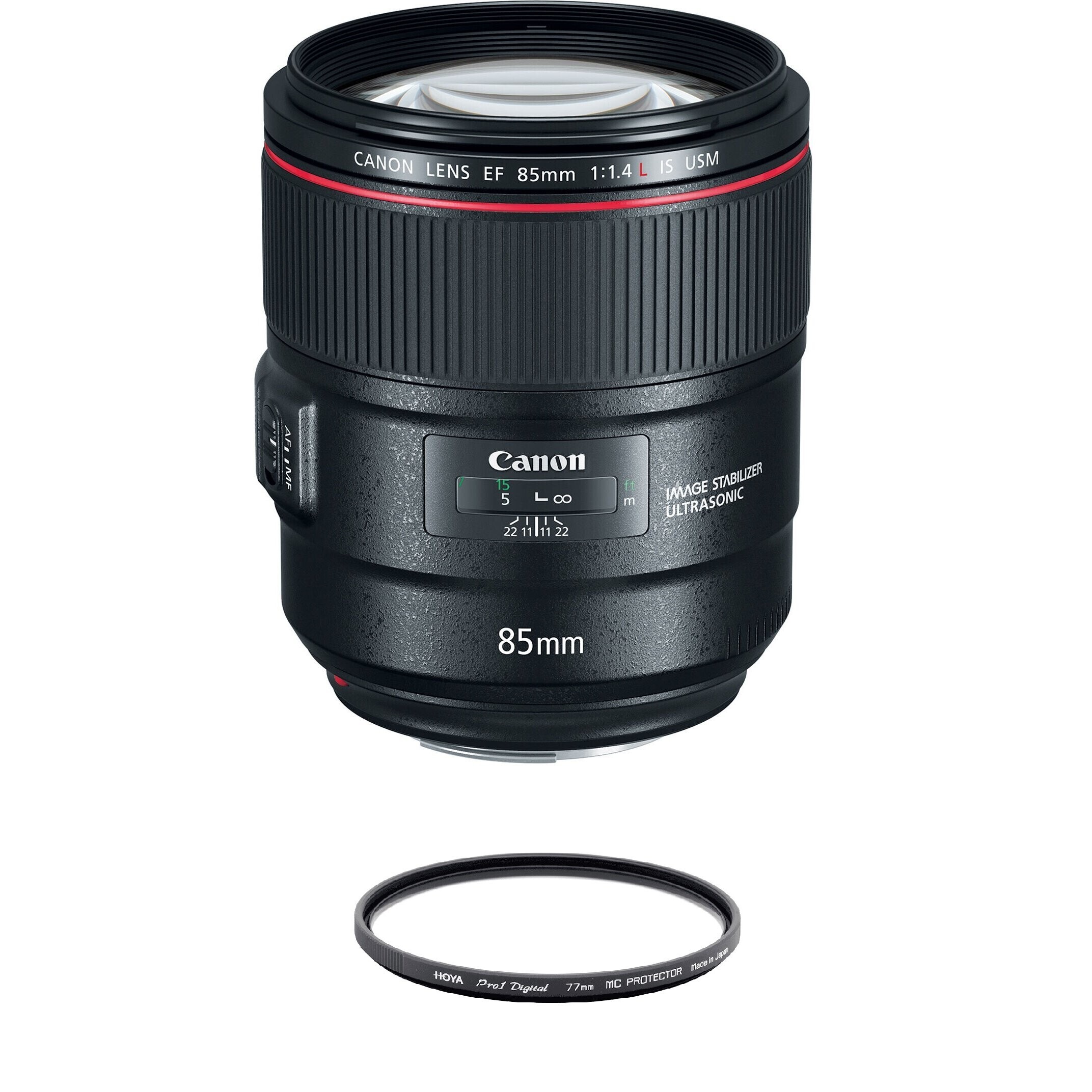 CANON EF 85MM F1,4L IS USM + HOYA 77MM PRO 1D Protector on OnBuy