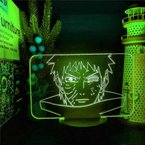 Japanese Anime Figure Itachi Uchiha Kakashi Jiraiya Lamps 3D Optical ...