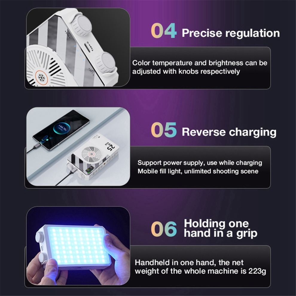 25W Video Camera Light RGB Full Color Pocket on OnBuy