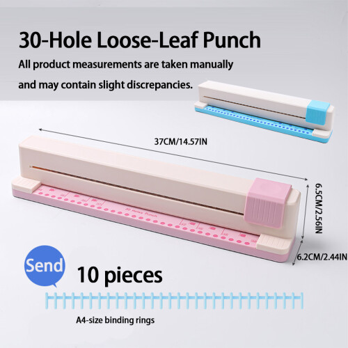 (pink) Punching Machine For Home Office Supplies With Anti Slip Bottom ...